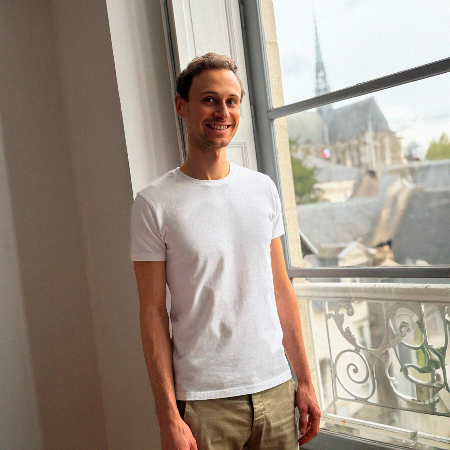 T-shirt blanc pour homme - Haute qualité - GoudronBlanc