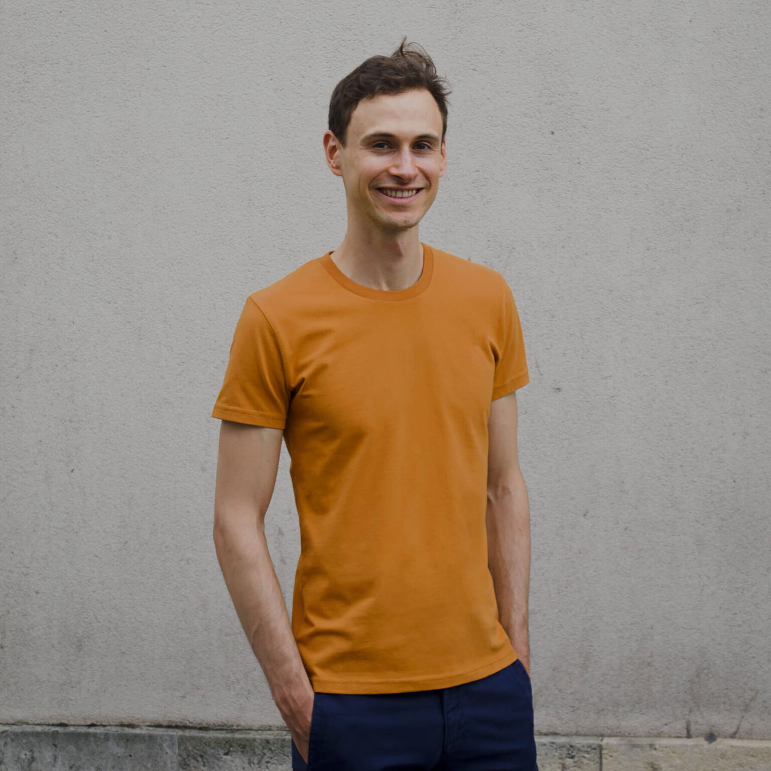 T-shirt terre d’ocre - Couleur originale - Qualité GoudronBlanc