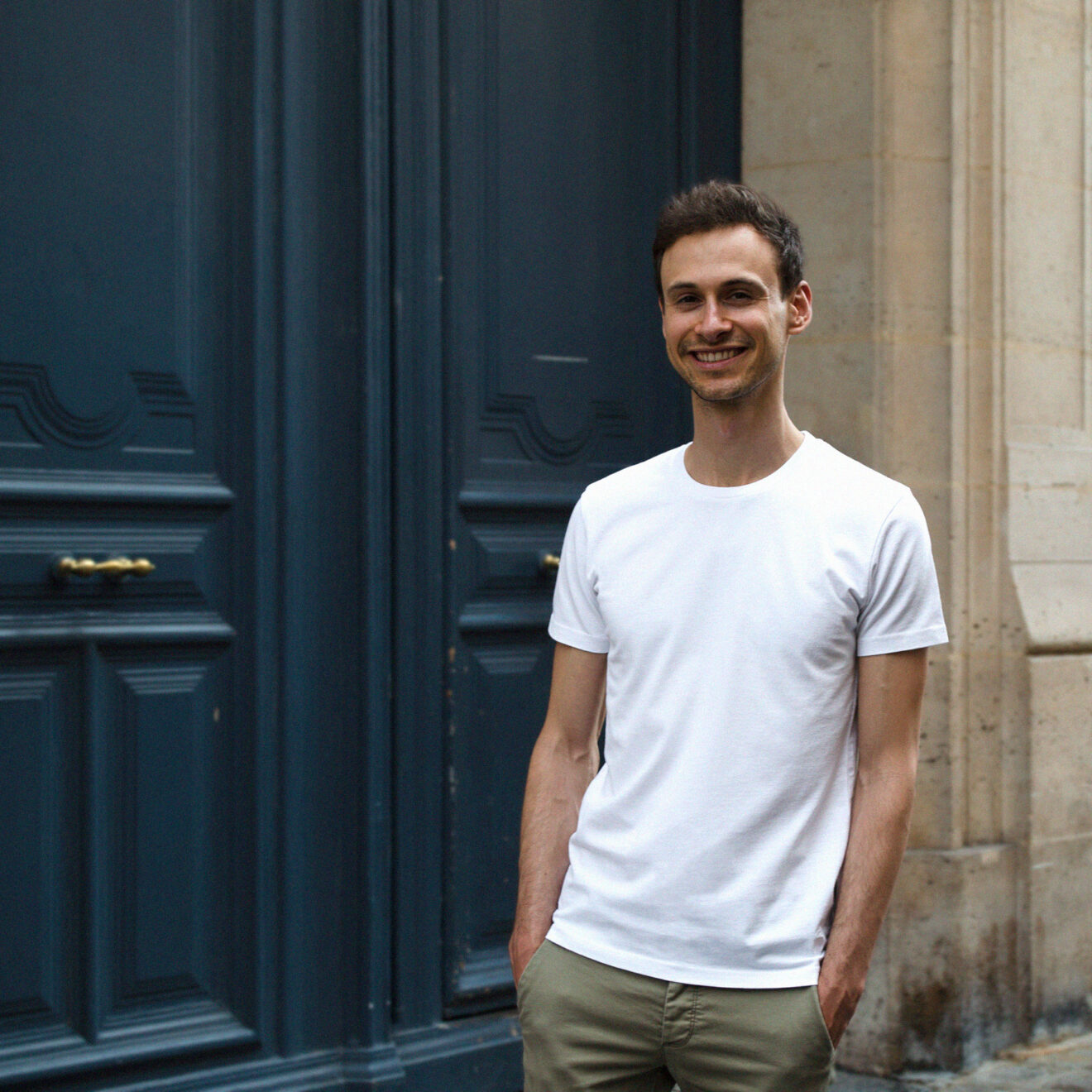 T-shirt blanc pour homme - Haute qualité - GoudronBlanc