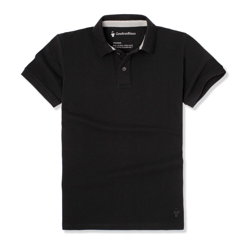 Polos homme - Coupe élégante et col robuste - GoudronBlanc